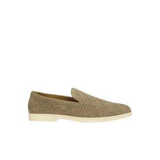 Doucal's Taupe Geflochtener Lederslipper - - Shoes - Herren - Gr&uuml;n - 40 EU
