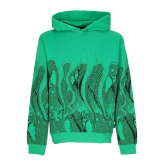Octopus Gr&uuml;ner Fishnet Hoodie Leichter Sweatshirt - - Sweatshirts & Hoodies - Herren - Gr&uuml;n - S