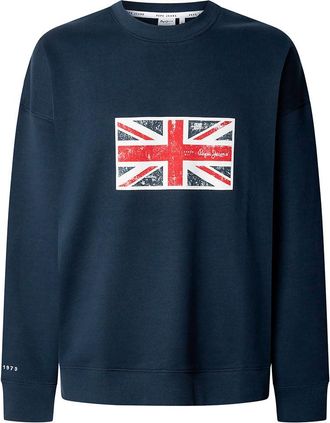 Pepe Jeans London Herren Union Crew Sweatshirt, Blau (Dulwich Blue), XXL