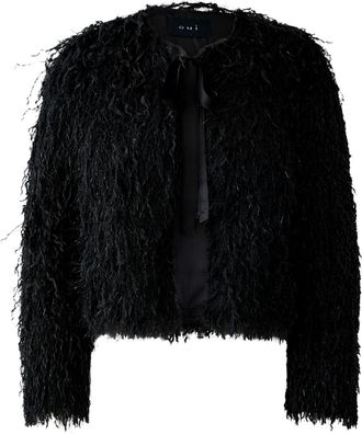 Oui Damen Jacke gerade geschnitten Uni