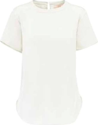 Ivi Seaside Collection Ivi, Femme, Tops, Blanc, Taille: 40 FR Haut Uni &agrave; Col Rond