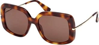 Max Mara Femme, Accessoires, Brun, Taille: 55 MM Lunettes de soleil 52E