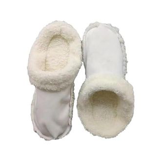 Generic Doublure chaude pour chaussures, semelles int&eacute;rieures de rechange pour sabots, inserts en peluche doubl&eacute;s pour crocss, doublure en fourrure blanche, d
