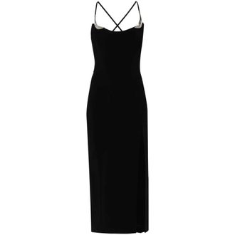 MUGLER Ro1628 Midi Kleid - - Dresses - Damen - Schwarzk - XS