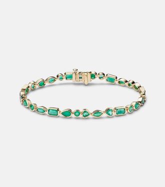 Shay Jewelry Bracelet en or 18 ct et &eacute;meraudes
