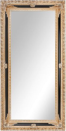 Landscape Wandspiegel, Gold, Holz, Glas, massiv, rechteckig, 100x200x7.1 cm, senkrecht und waagrecht montierbar, Ganzkörperspiegel, Spiegel