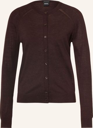 HUGO BOSS Strickjacke Fonami braun