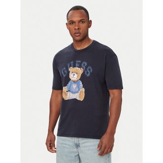 Guess T-Shirt 182885 Blau Classic Fit
