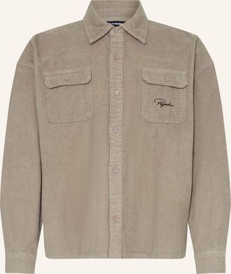 Pegador Pegador Oversized-Overshirt Bilaspur Comfort Fit Aus Cord grau