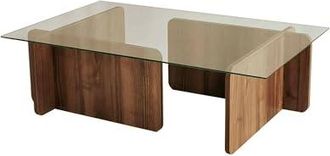 Dmora Couchtisch Asellus 105x65x40h cm Braun mit Magazinhalter