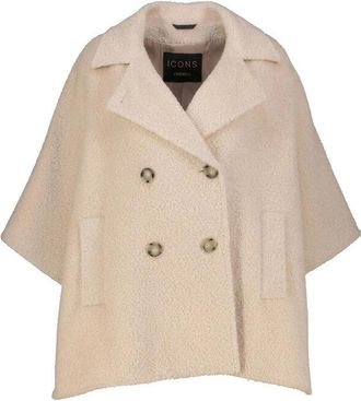 Cinzia Rocca Damen Cape aus Alpaka-Woll-Mix