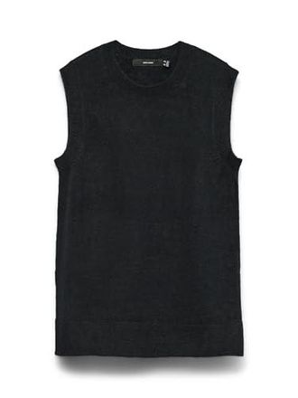 Vero Moda O-Neck Pullover Vmlefile SL Pull à col Rond Noos, Noir, M Femme