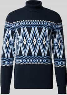 Mc Neal Rollkragenpullover im Allover-Look