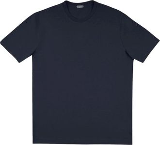 Zanone Homme, Tops, Bleu, Taille: 4XL Maglietta girocolla mezza manica