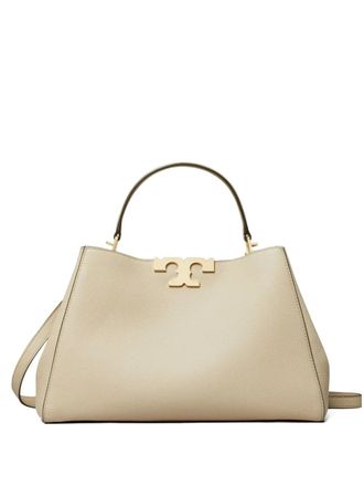 Tory Burch sac cabas Eleanor Soft &agrave; plaque logo - Tons neutres