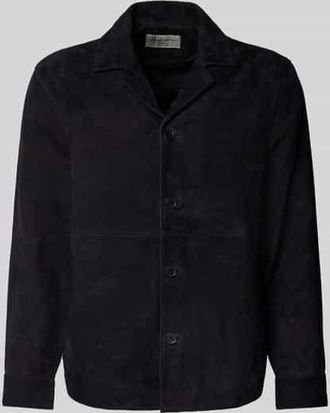 Officine Générale Hemdjacke aus echtem Ziegenleder