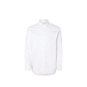 Selected Chemise slim en coton biologique m&eacute;lang&eacute;