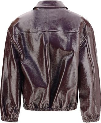 Courr&egrave;ges Womens Bordeaux Cotton Bomber Clothing