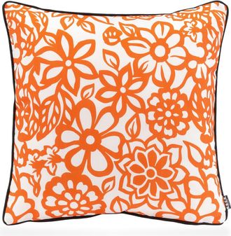 H.O.C.K. Paloma Outdoor Kissen inkl. Füllung und Matratzenkissen (50x50cm, Orange)