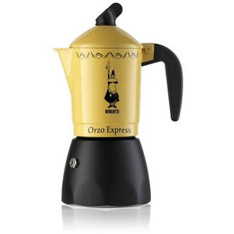 Bialetti Orzo Express Mokka-Kanne Aluminium Jaune Noir