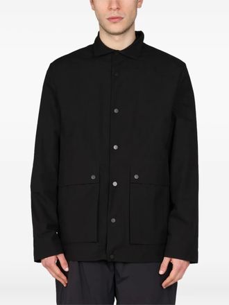 Monobi Jacke mit Druckkn&ouml;pfen - Schwarz
