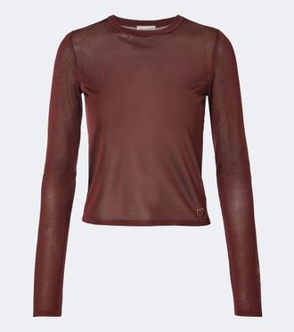 Saint Laurent Pull semi-transparent