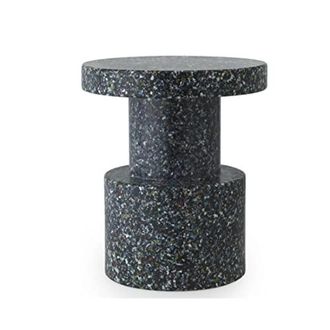 NORMANN COPENHAGEN Bit Hocker aus 100% Post-Industrielles Polyethylen mit niedriger Dichte in der Farbe Schwarz-Multi, Ma&szlig;e: 36cm x 36cm x 42cm, 603008