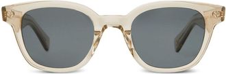 Garrett Leight Sonnenbrille mit geometrischem Gestell - Nude