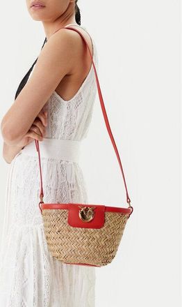 Pinko Handtasche Love Summer Bucket PE 25 PLTT 103325 A1RL Beige