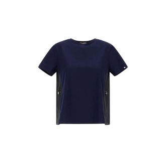 Herno Femme, Tops, Bleu, Taille: 42 FR T-shirt en taffetas avec style unique
