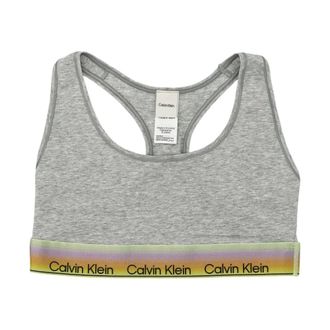 Calvin Klein Sport-BH aus Baumwollmischung mit Racerback - - Sport - Damen - Grau - XS