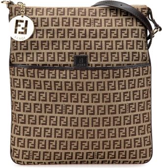 Fendi Hobo Bags - Zucchino Canvas Crossbody - Gr. unisize - in Braun - f&uuml;r Damen