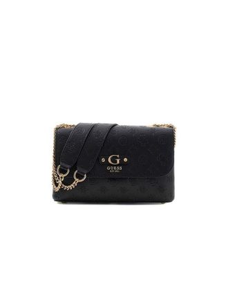 Guess Womens Crossbody Bag Black Logo Polyurethane - Crossbody-Bags