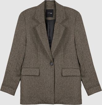 Jeanne Vouland Blazer Chevron Chocolat Ruby