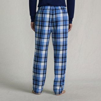Lands End Flanell-Pyjamahose, Herren, Größe:52-54 regular, Blau, Baumwolle, by Lands End