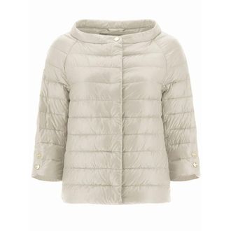 Herno Femme, Vestes, Beige, Taille: 42 FR Manteau Rembourr&eacute; Beige Champagne