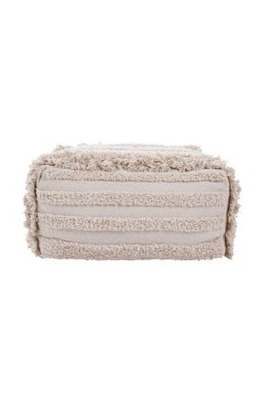 Lorena Canals Puff Pouffe Air Dune White Recycling-Baumwolle- Füllung: Polystyrol -Beige- 57x62x34 cm