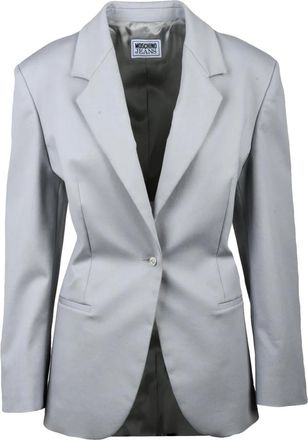 Moschino Femme, Vestes, Gris, Taille: 38 FR Giacca sfiancata