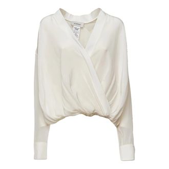 Sportmax V-Ausschnitt Bluse - - Blouses & Shirts - Damen - Wei&szlig; - XS