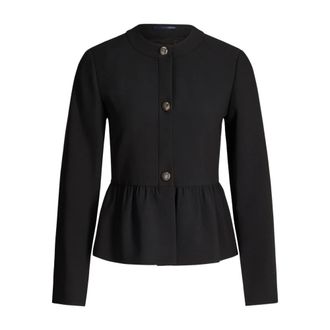 Joop Femme, Vestes, Noir, Taille: 36 FR Ruffle Hem Jacket