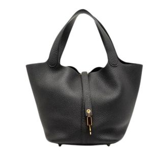 Herm&egrave;s Pre-owned Picotin Lock 22 - - Pre-owned - Damen - Schwarzk - ONE SIZE