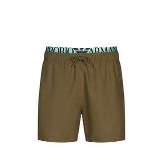Armani Short de bain avec ceinture logotyp&eacute;e