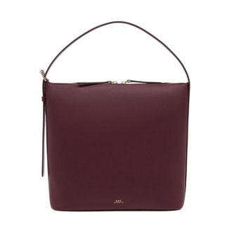 A.P.C. Vera Schultertasche - - Bags - Damen - Rot - ONE SIZE