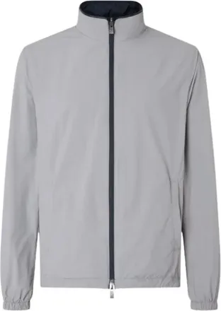 Corneliani Homme, Vestes, Bleu, Taille: 2XL Veste zipp&eacute;e r&eacute;versible