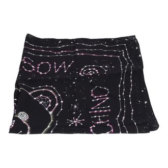 Moschino Foulard en soie avec strass - Femme - Accessoires - Noir - Taille: ONE Size
