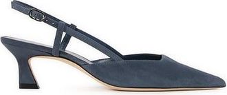 Stuart Weitzman Slingback Vinnie 50 en cuir su&eacute;d&eacute;