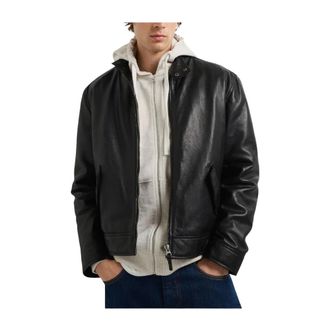 Pepe Jeans London Veste en cuir - Homme - Vestes - Noir - Taille: S