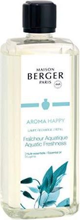Maison Berger Lampe Berger - Recharge de Parfum Lampe Berger 1 Litre - Aroma Happy Fra&icirc;cheur Aquatique - Maison Berger Paris