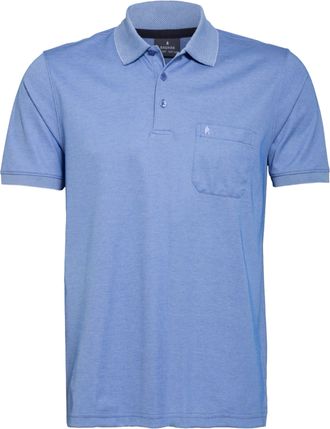 Ragman Ragman Piqu&eacute;-Poloshirt blau
