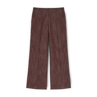 Motivi Palazzo-Hose aus Baumwolle - - Trousers - Damen - Braun - 2XS